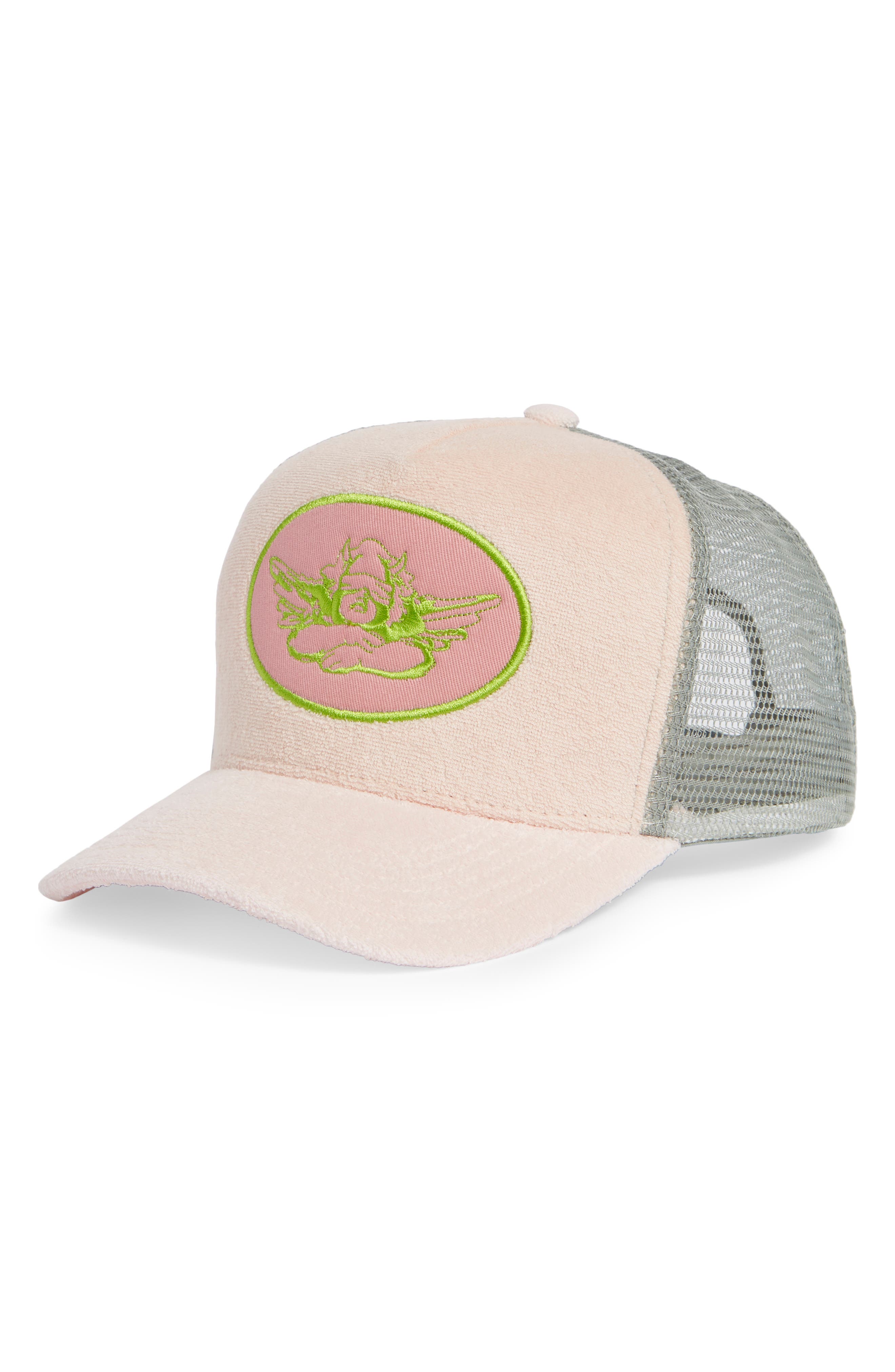 BOYS LIE Logo Patch Terry Cloth Trucker Hat | Nordstrom