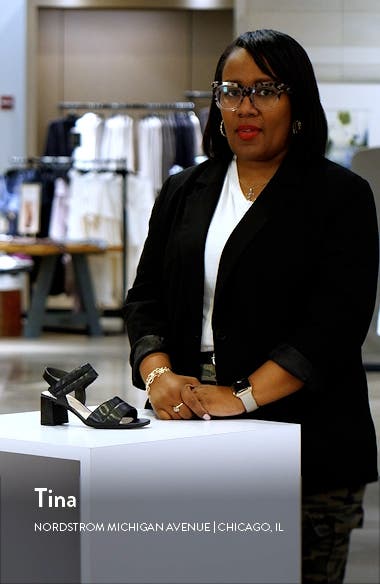 Gabor Quilted block Heel Sandal (Women) | Nordstrom