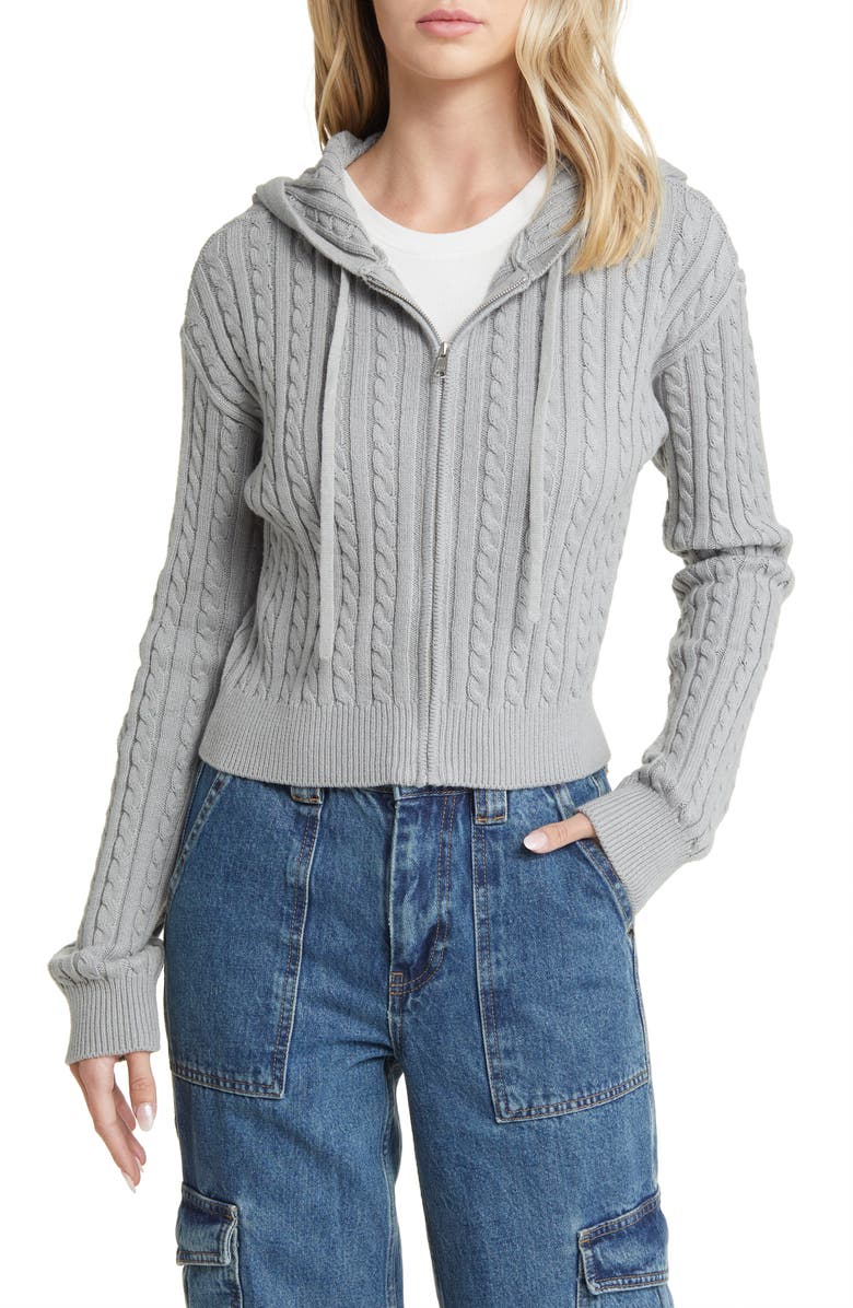 BP. Cable Knit Hoodie Sweater | Nordstromrack