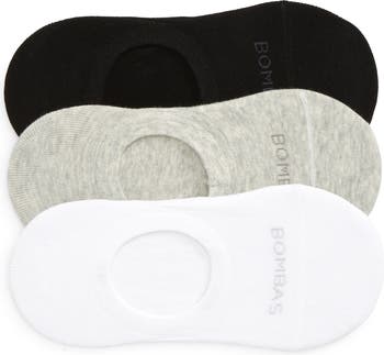 Bombas Lightweight Assorted 3-Pack No-Show Cotton Blend Socks ...