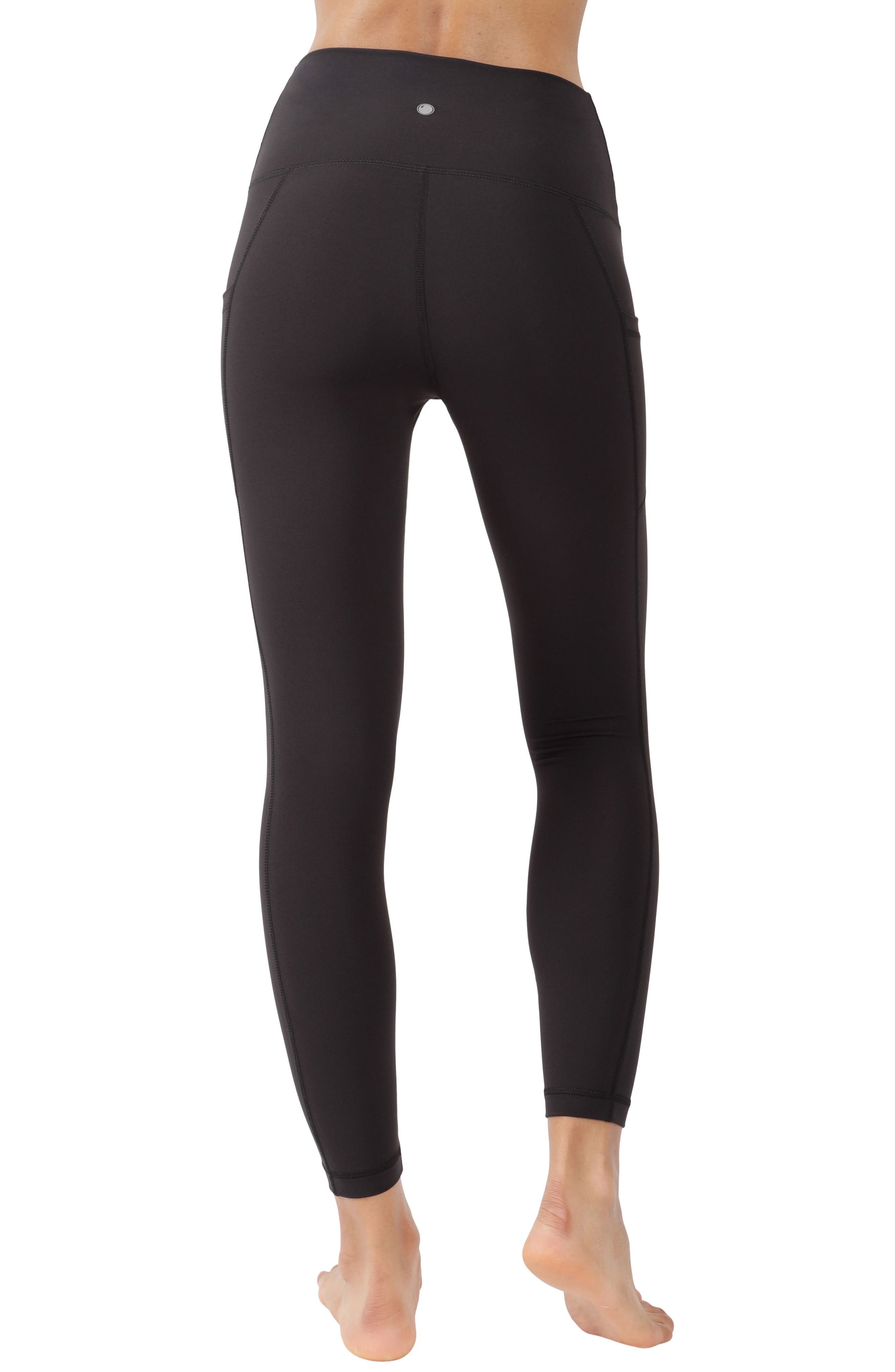 YOGALICIOUS Nude Tech Elastic-Free High Waist Side Pocket Leggings ...