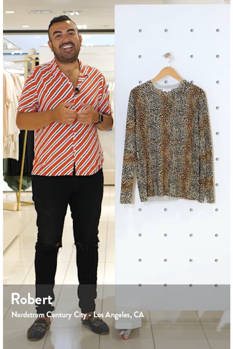 Equipment Animal Print Wool Sweater (Women) | Nordstromrack
