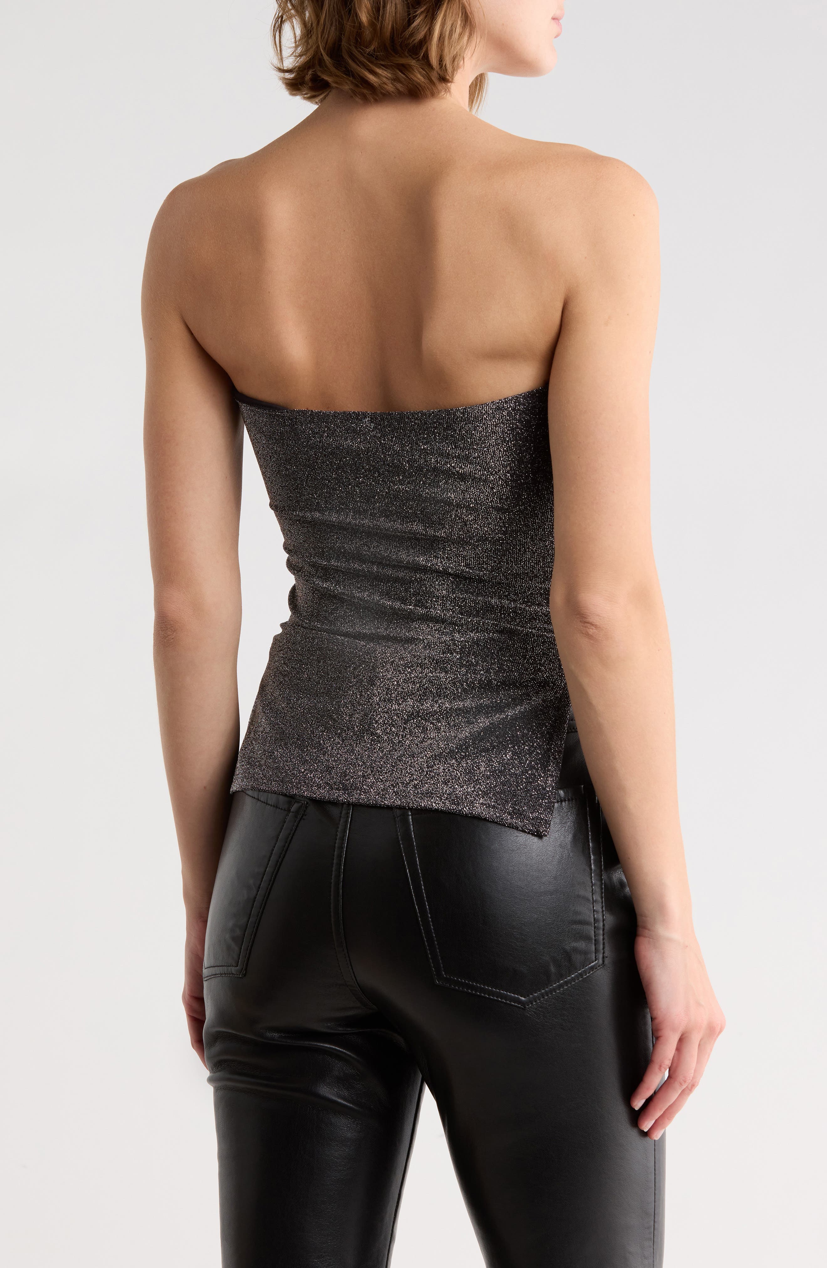 Madden Girl Metallic Knit Tube Top | Nordstromrack