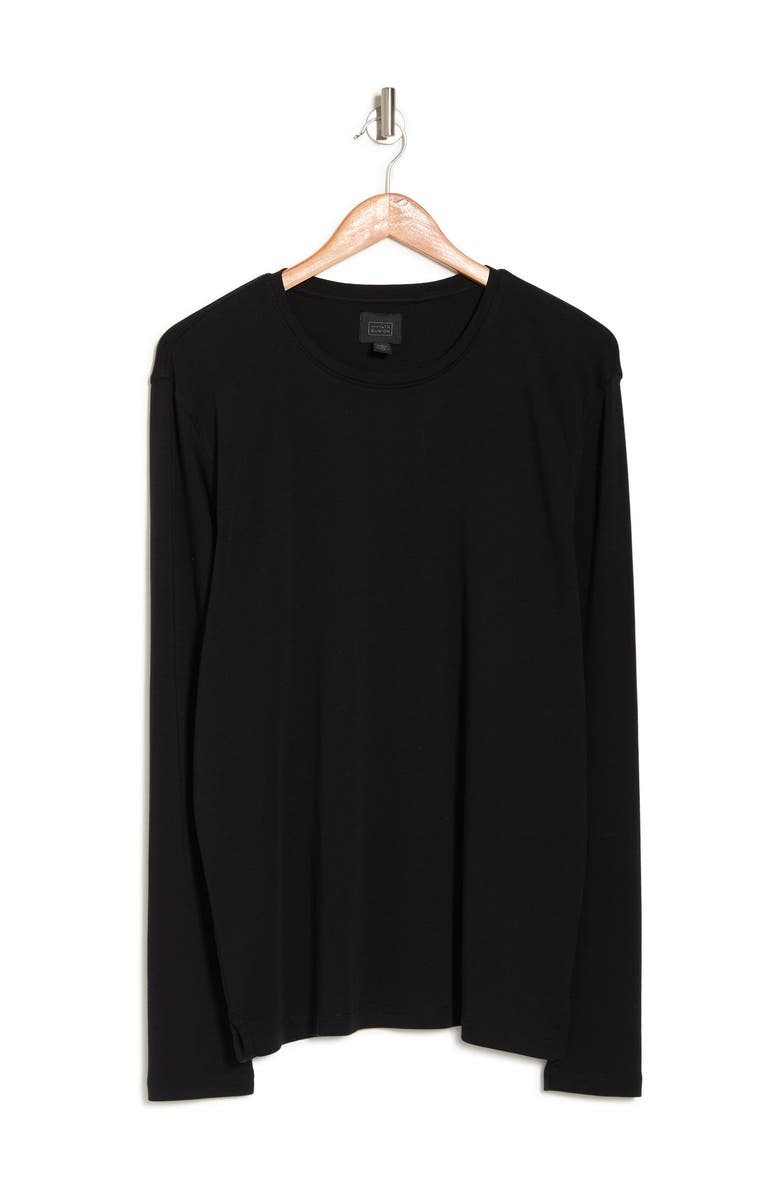 14th & Union Interlock Solid Long Sleeve T-Shirt | Nordstromrack
