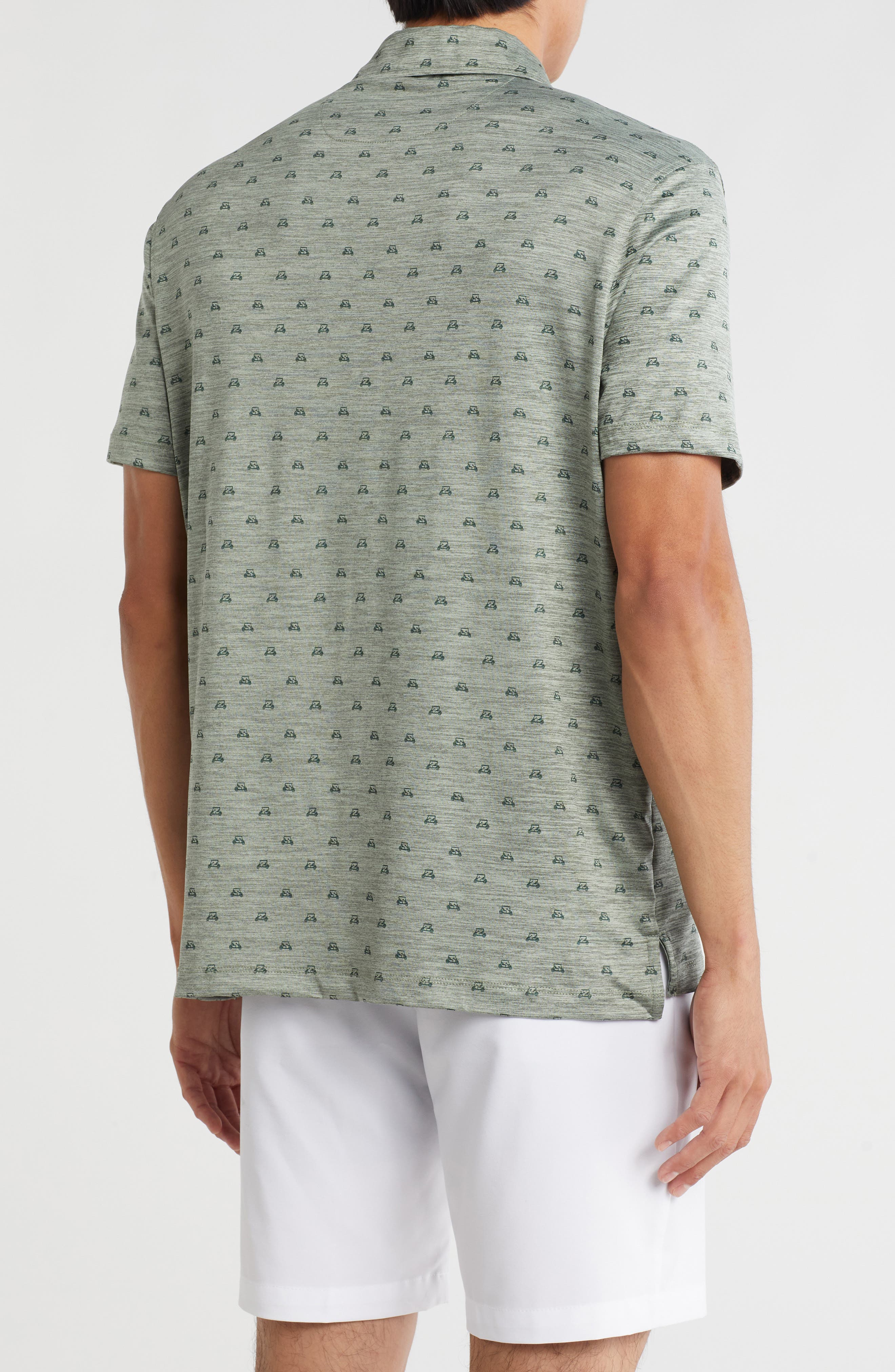 Kenneth Cole Space Dye Golf Print Polo | Nordstromrack