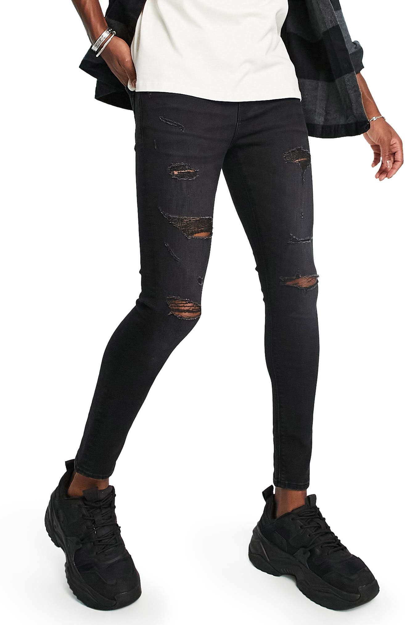 ASOS DESIGN Ripped Skinny Jeans | Nordstromrack