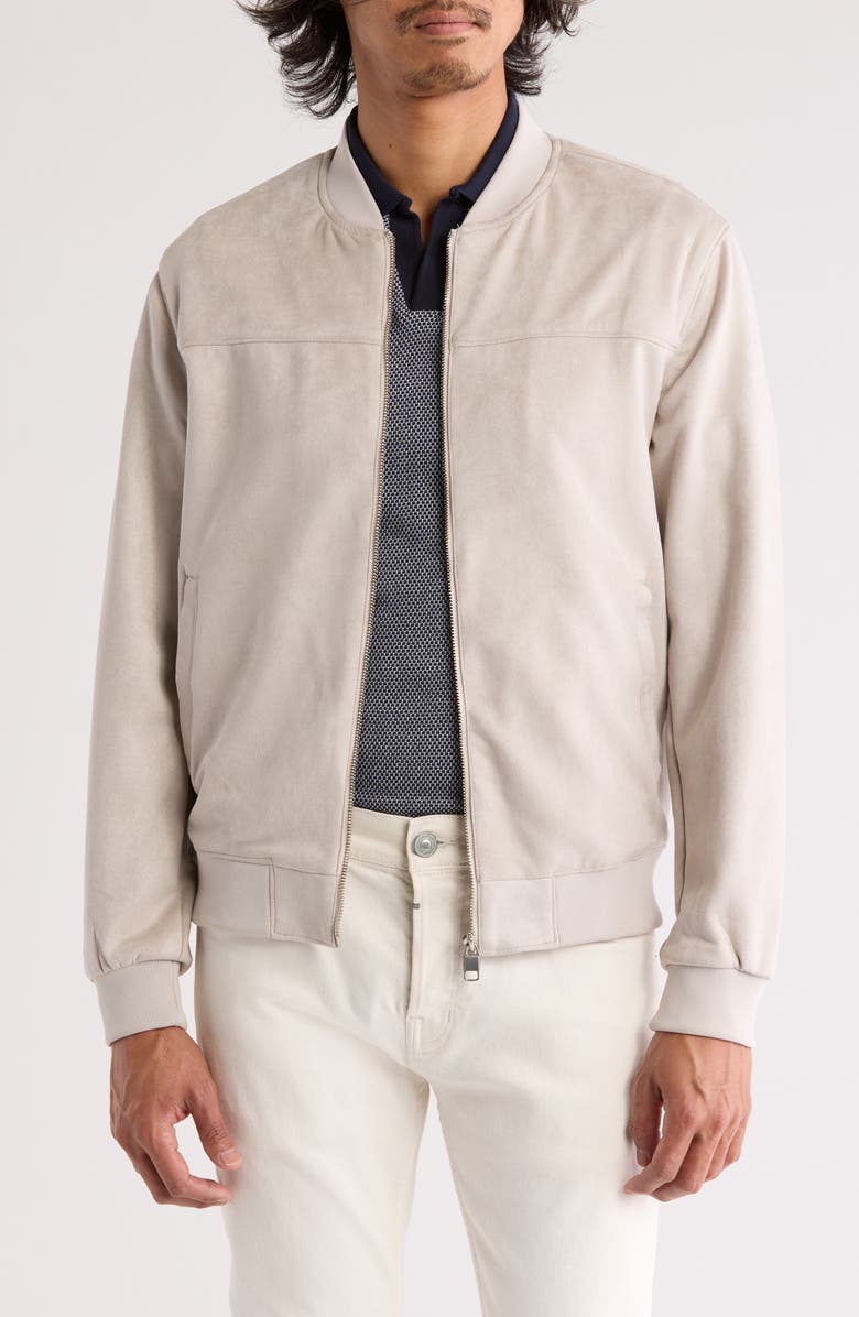 DENIM AND FLOWER Stone Full Zip Bomber Jacket | Nordstromrack