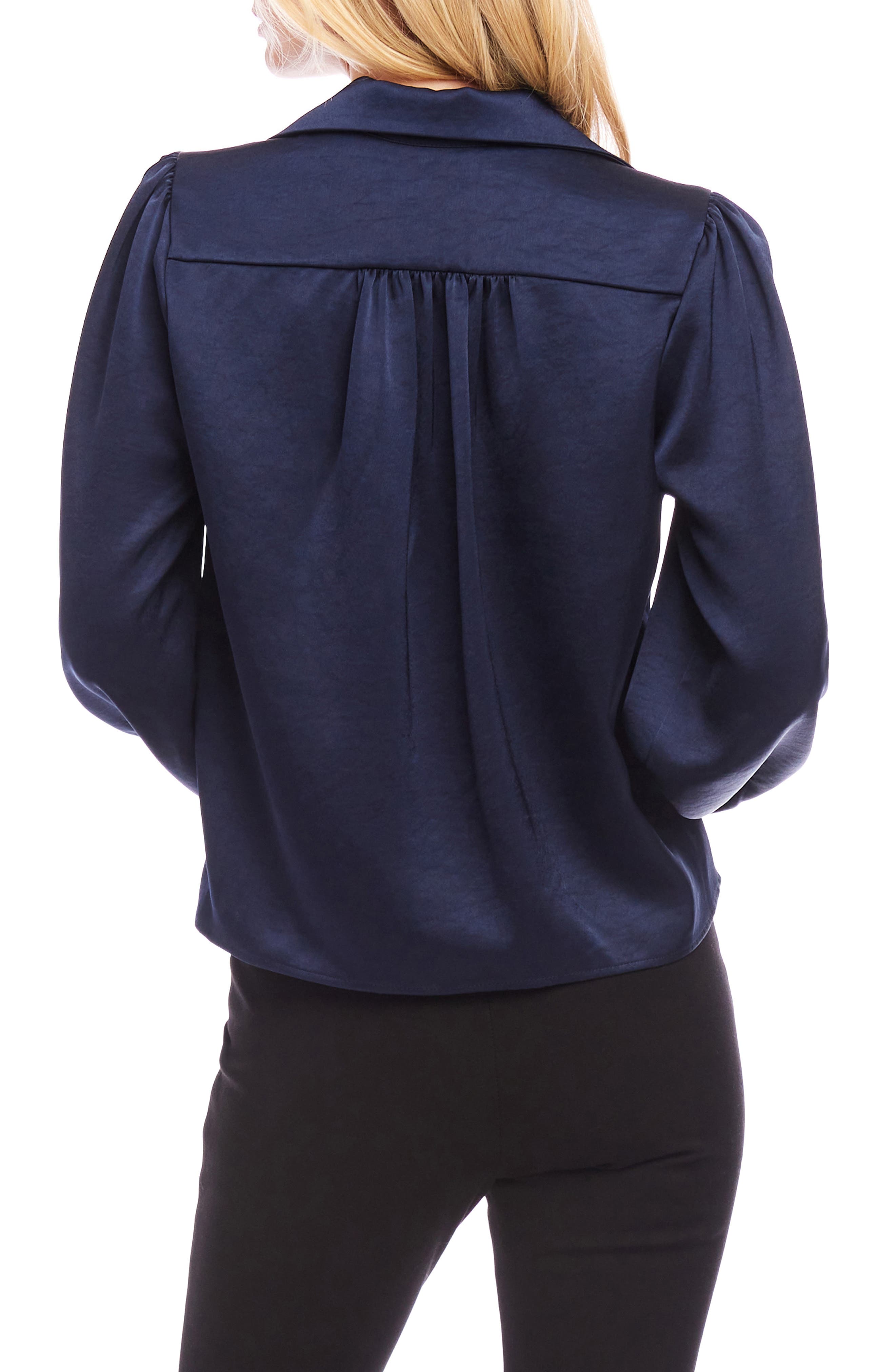 Karen Kane Satin Button-Up Shirt | Nordstromrack