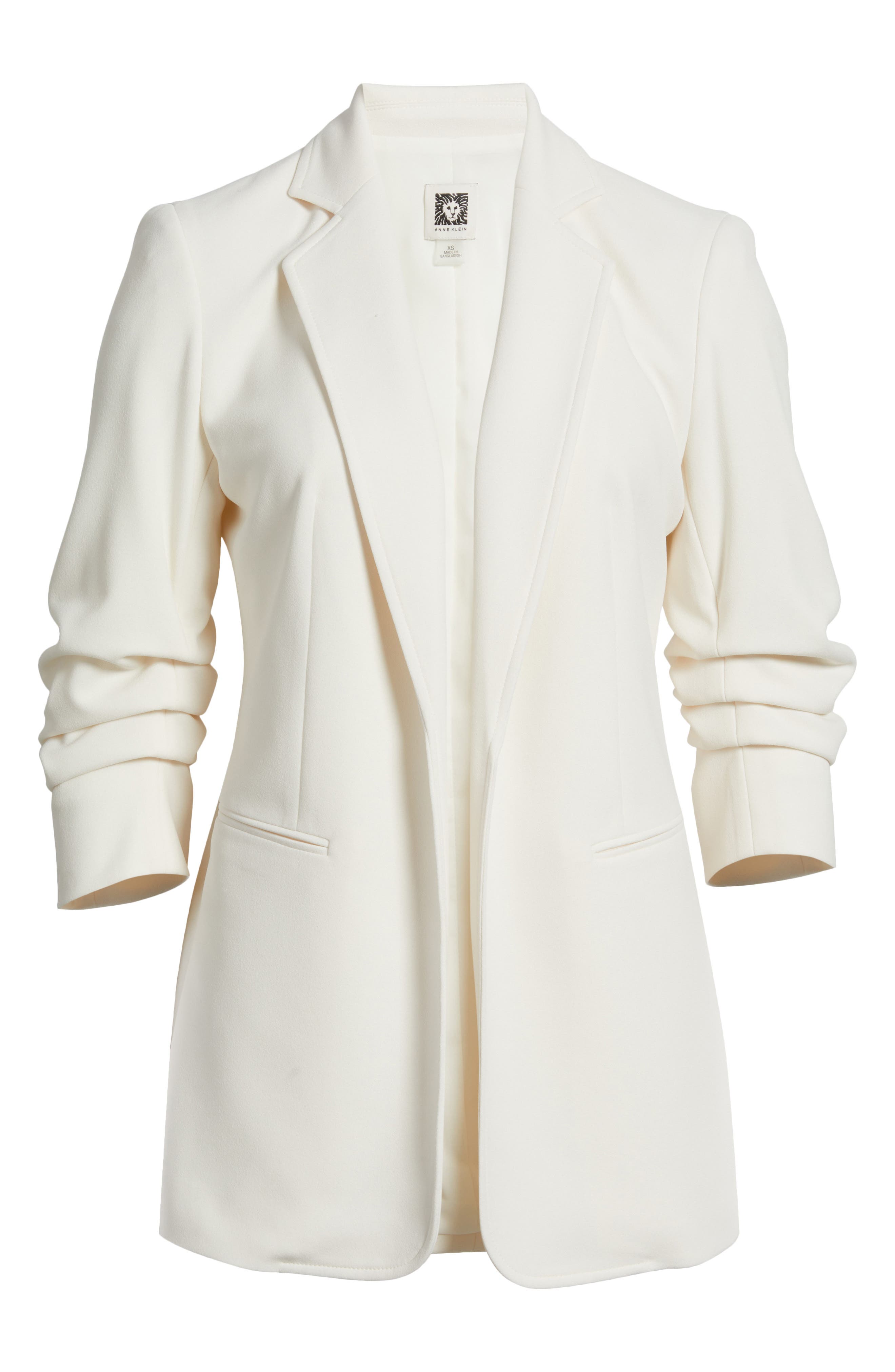 Anne Klein Open Front Scrunch Sleeve Blazer | Nordstrom