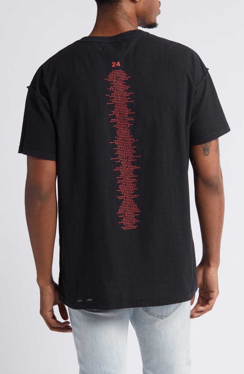 PURPLE BRAND Textured Inside Out Cotton Graphic T-Shirt | Nordstrom