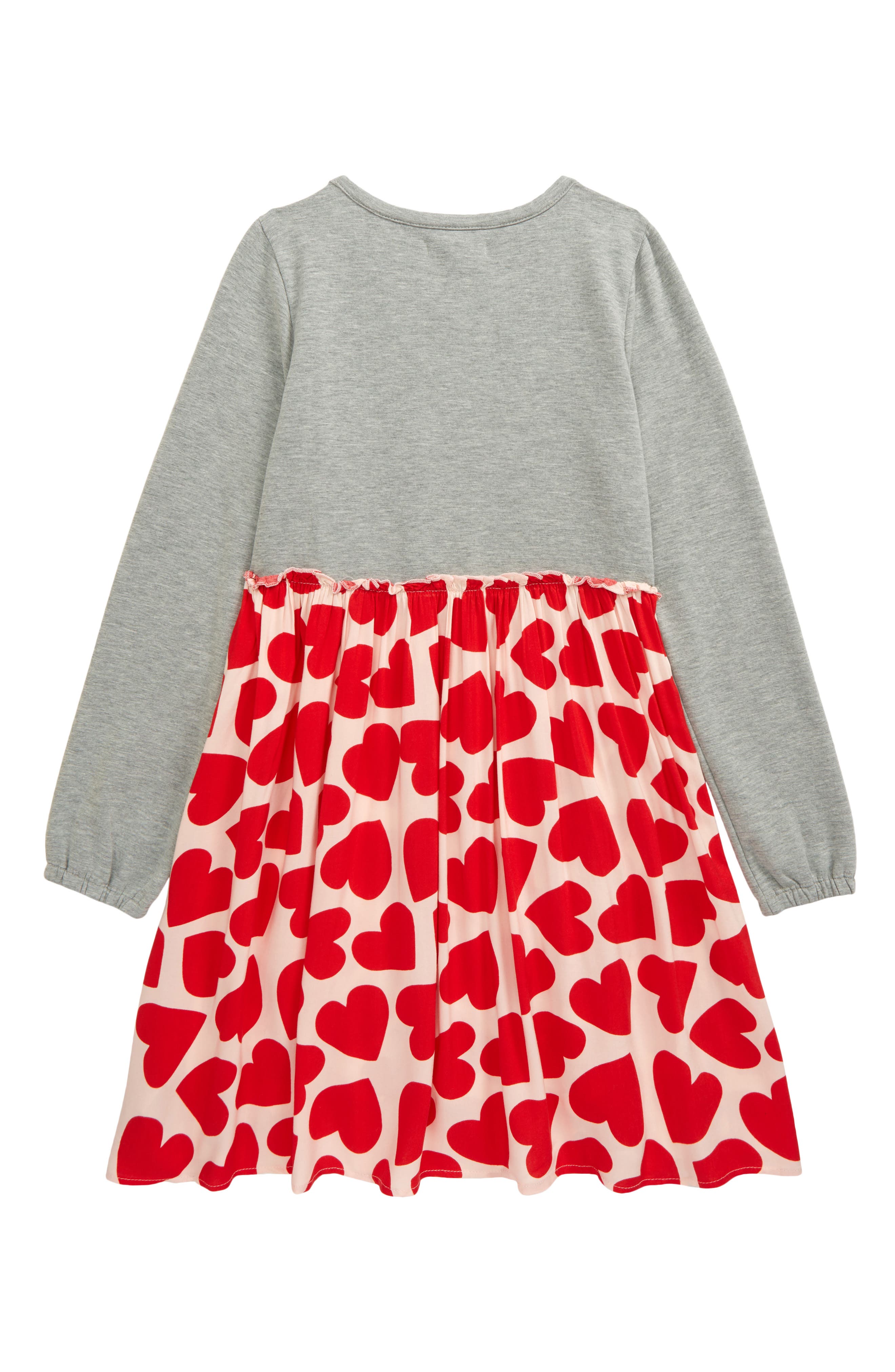 Tucker + Tate Kids' Red Print Fleece Dress | Nordstrom
