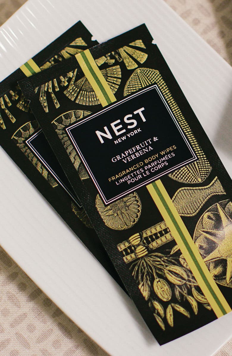 NEST New York Grapefruit & Verbena Fragranced Hand & Body Wipes ...