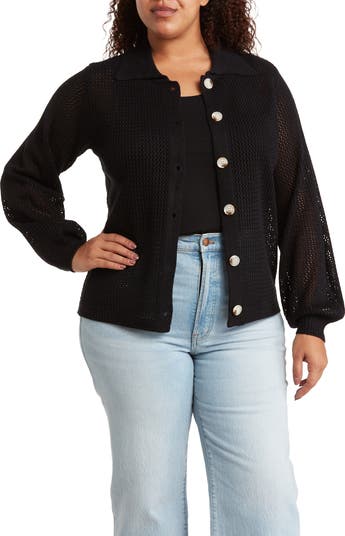 BY DESIGN Jordan Openwork Cardigan | Nordstromrack
