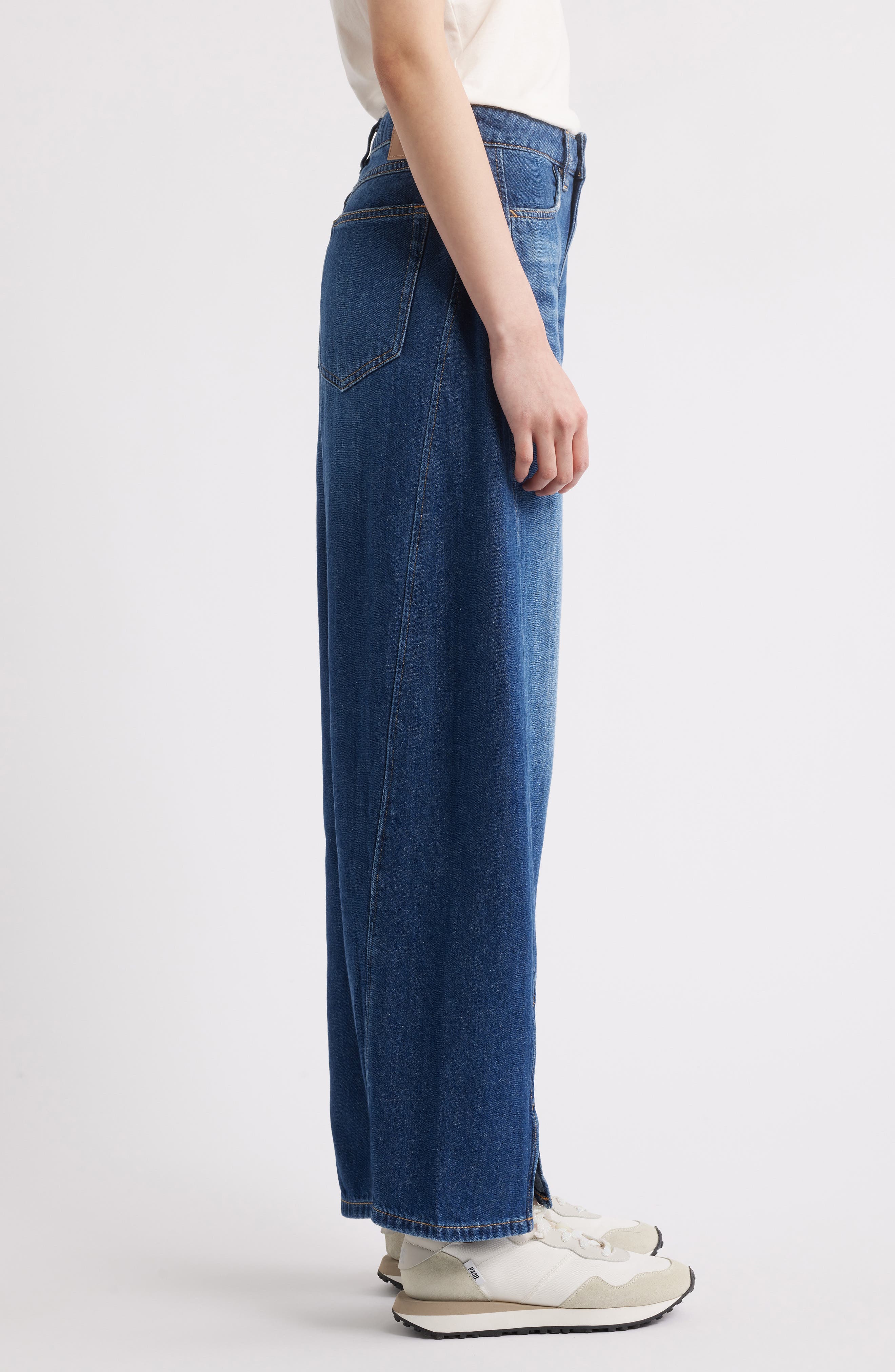 BOSS Orange Split Hem Balloon Leg Jeans | Nordstrom