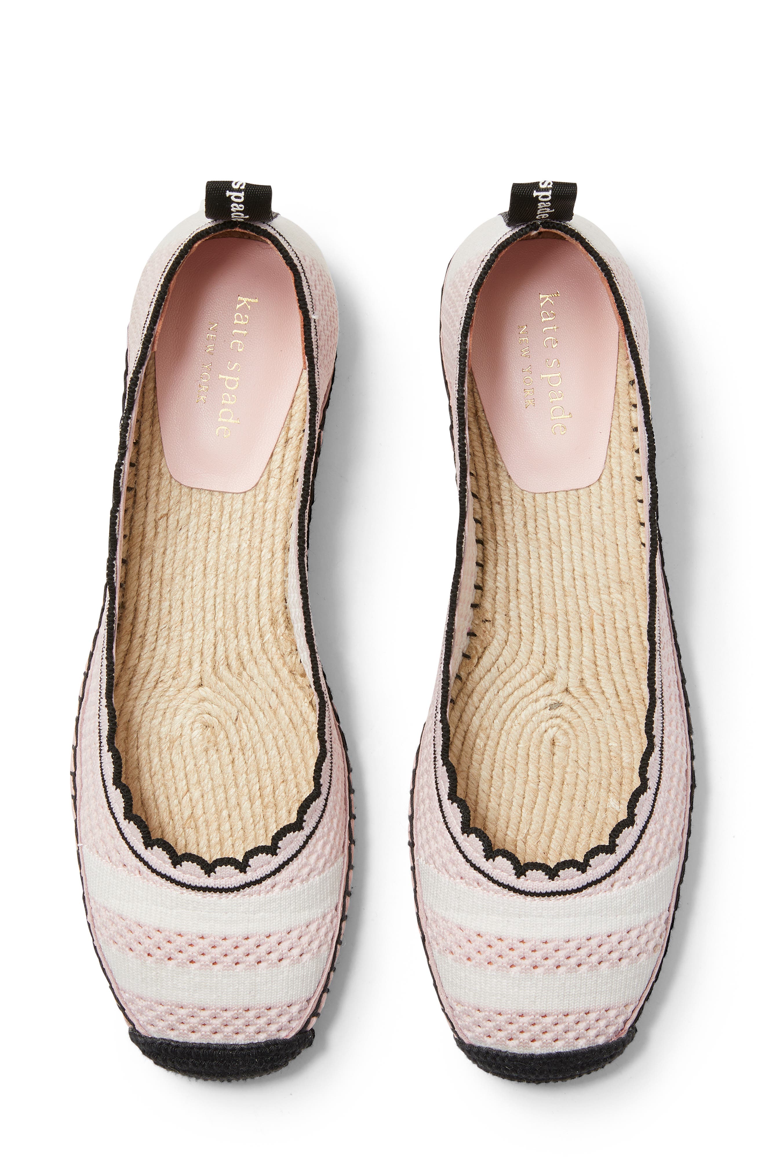 Kate Spade New York knottingham scalloped knit espadrille flat (Women ...