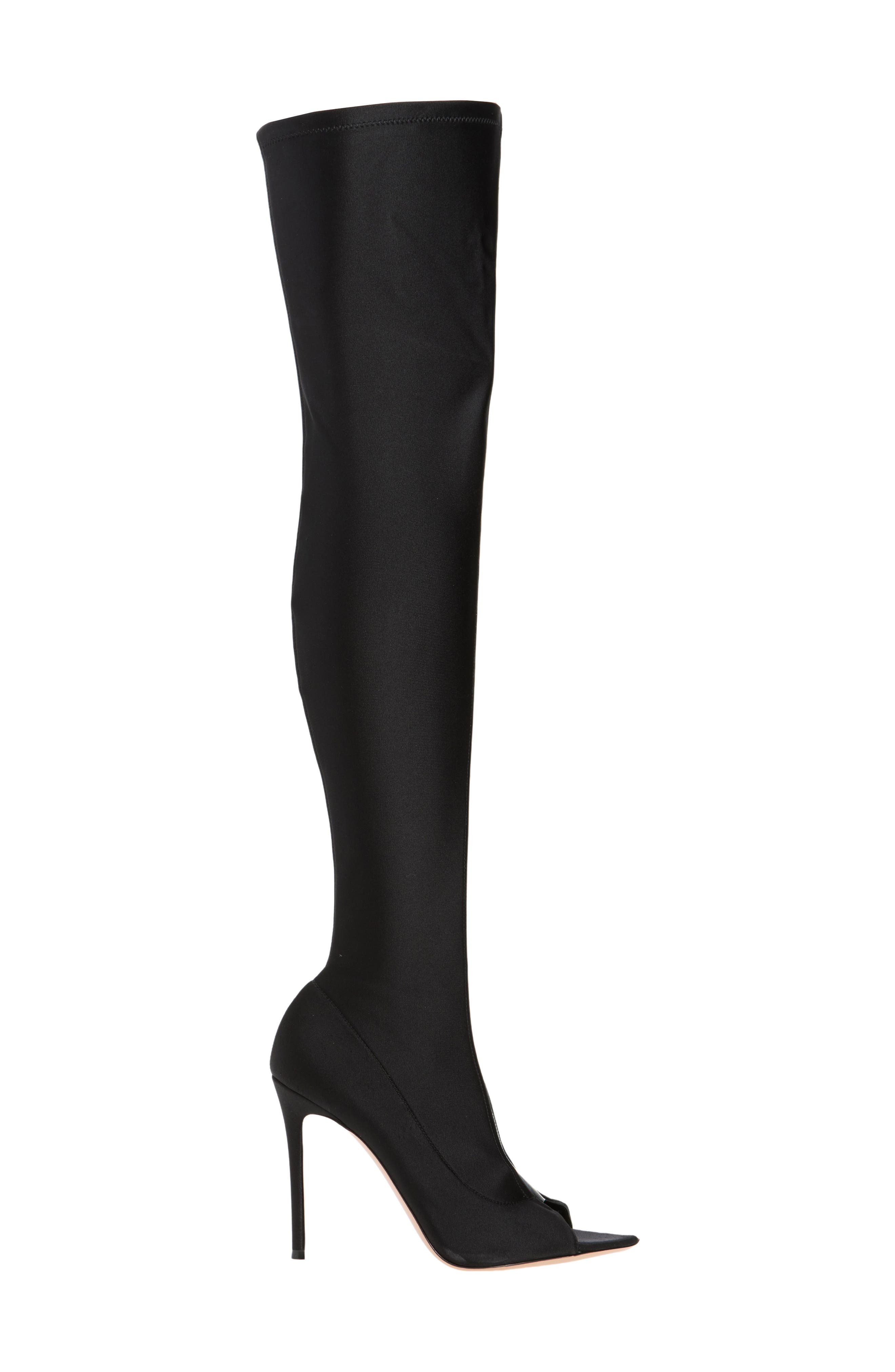 Gianvito Rossi Transparent Stripe Knee High Boot (Women) | Nordstromrack