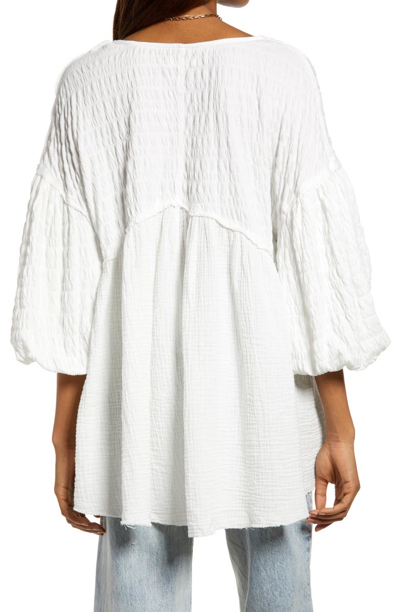 Free People Pucker Knit Swing Top | Nordstromrack