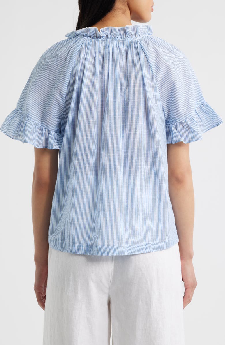 beachlunchlounge Veronique Ruffle Tie Neck Top | Nordstromrack