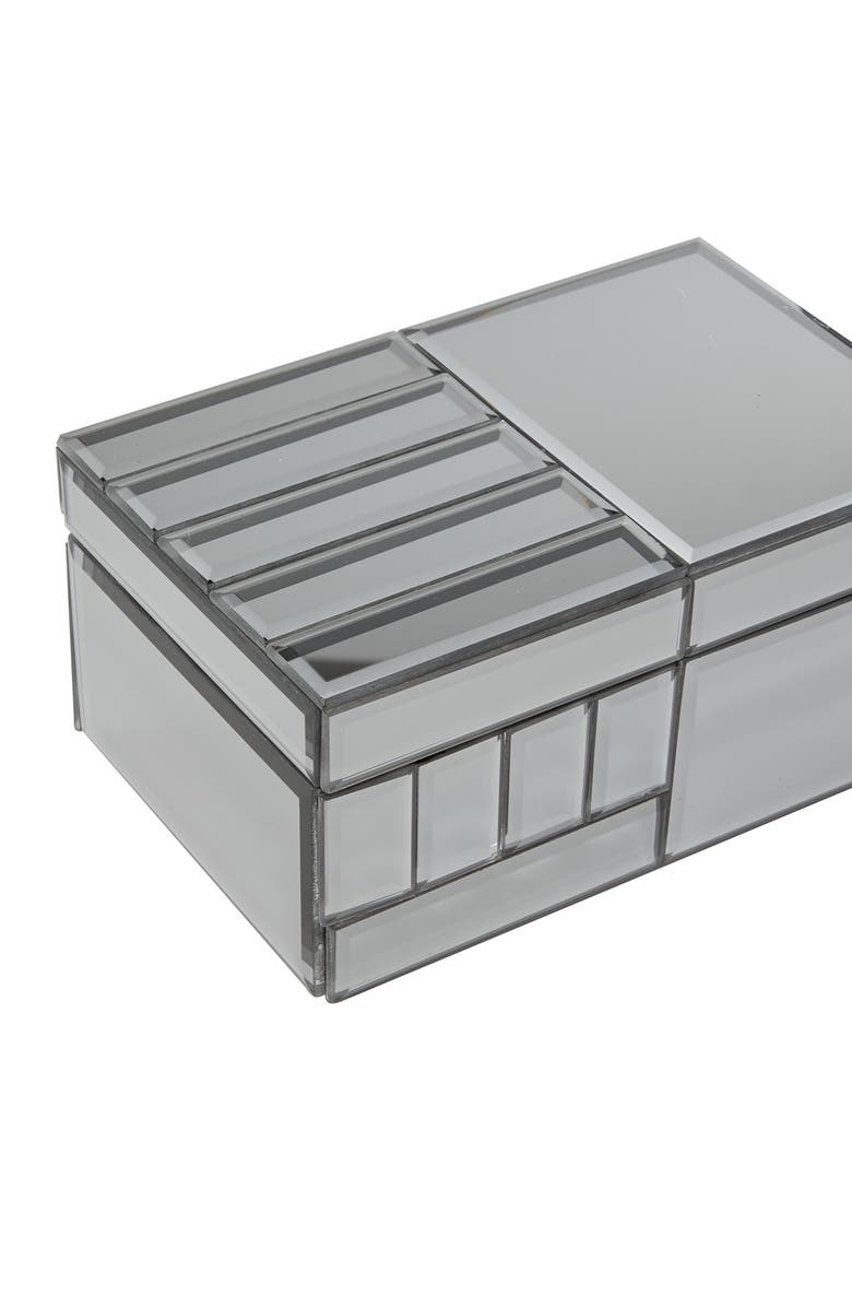 VIVIAN LUNE HOME Silver Glass Mirrored Jewelry Box | Nordstromrack