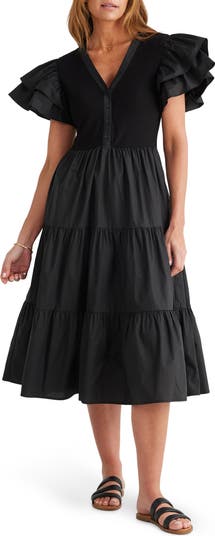 Brave+True Bella Ruffle Midi Dress | Nordstrom