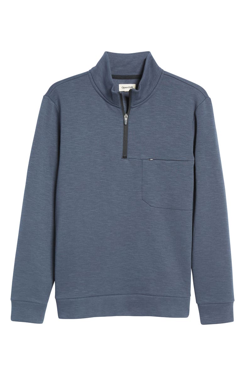 Open Edit Front Zip Fleece Pullover | Nordstromrack