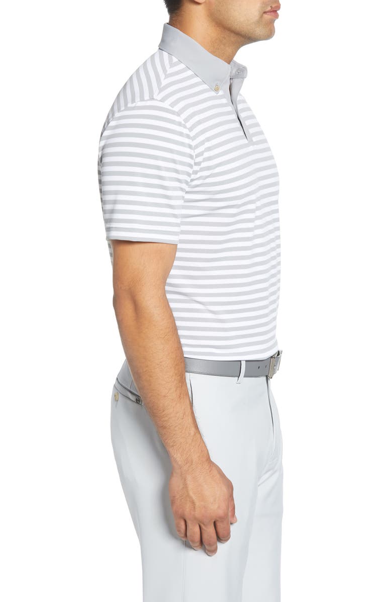Peter Millar Bechet Regular Fit Stripe Button-Down Polo Shirt | Nordstrom