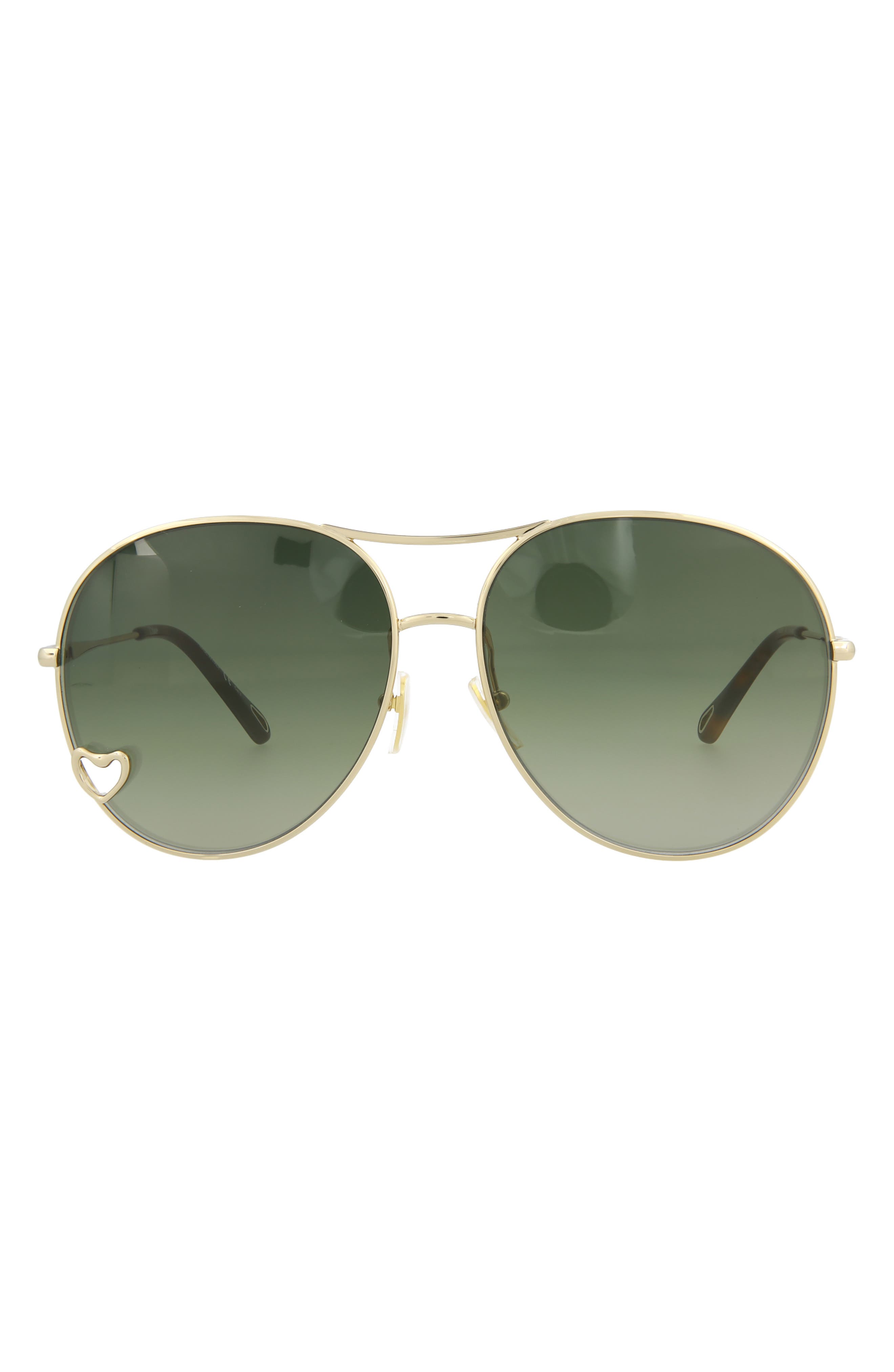 Chloé Fashion 63mm Oversize Aviator Sunglasses | Nordstromrack