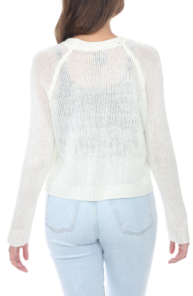 RAIN AND ROSE Openwork Cardigan Sweater | Nordstrom