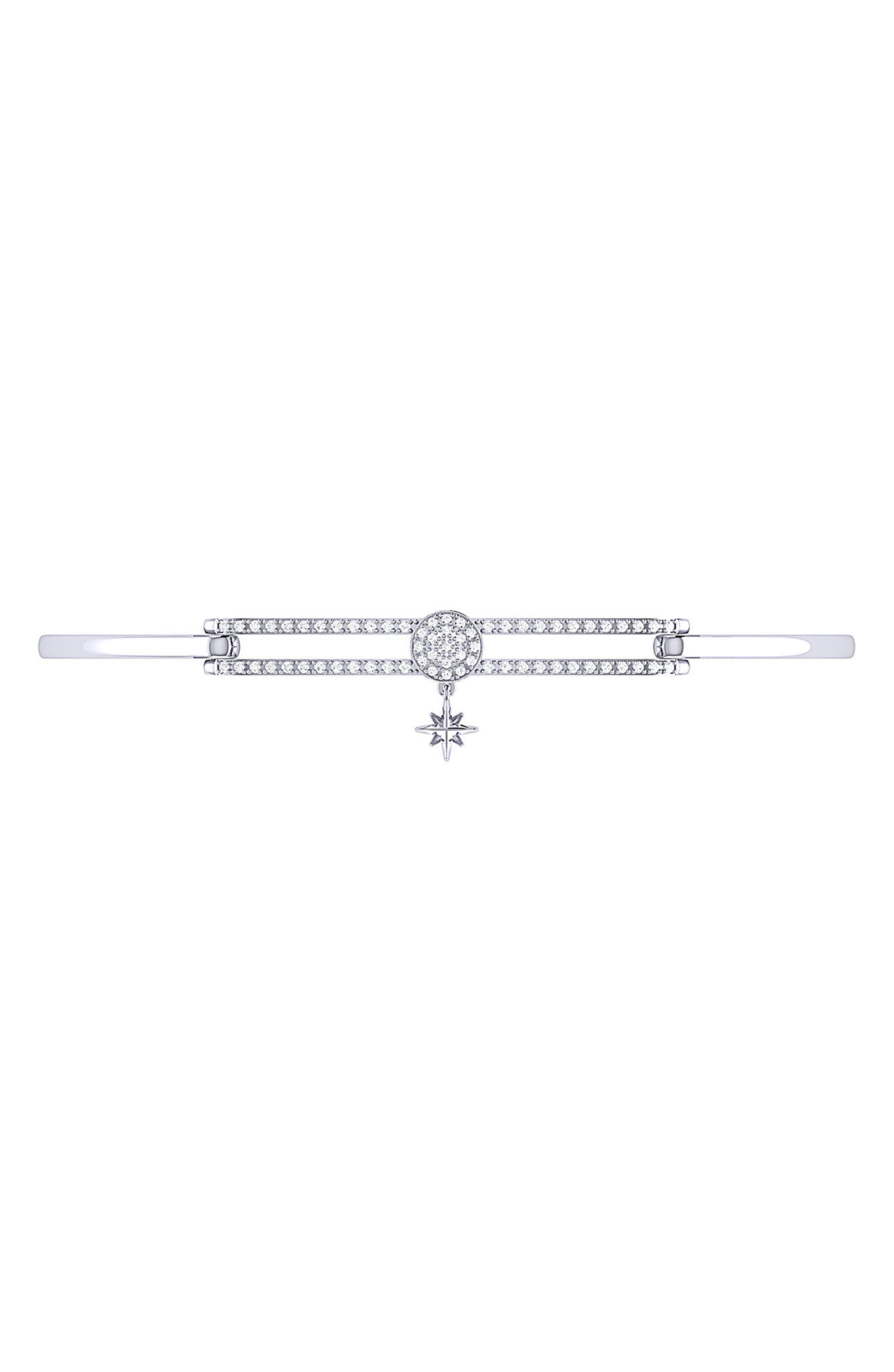 LuvMyJewelry Full Moon North Star Diamond Bangle Bracelet | Nordstromrack
