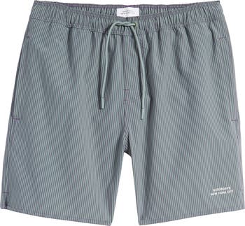 Saturdays NYC Timothy Stripe Seersucker Swim Trunks | Nordstrom