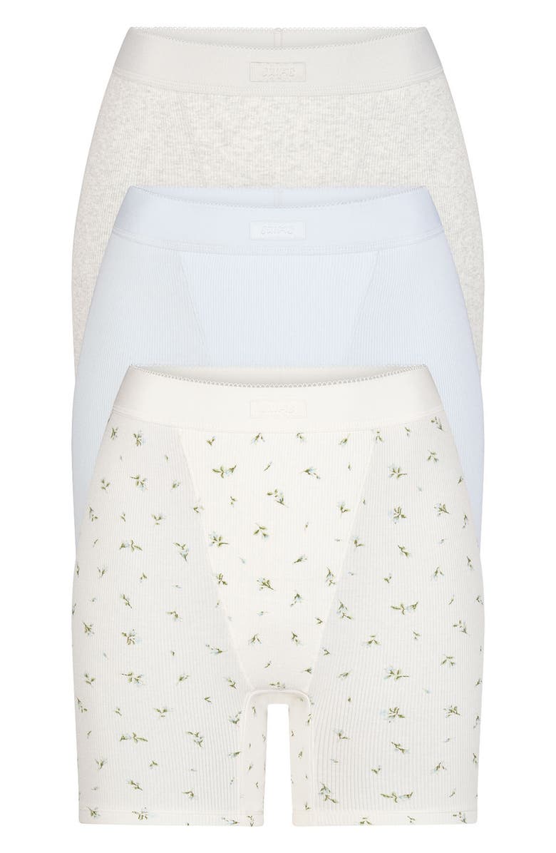 SKIMS Assorted 3-Pack Cotton Rib Boxers | Nordstrom