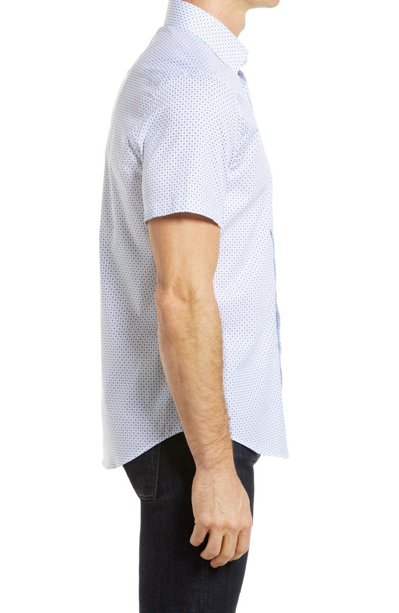 Stone Rose Diamond Print Short Sleeve Button-Up Shirt | Nordstromrack