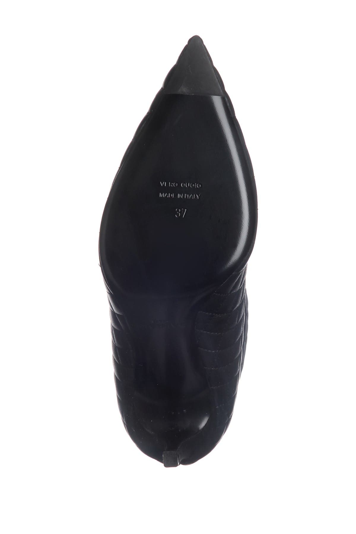 Balmain Pointed Toe Quilted Leather Calf Boot | Nordstromrack