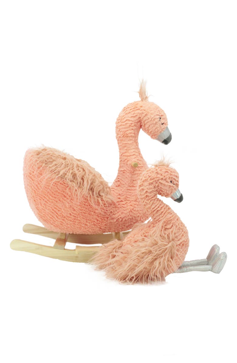 Soft Landing Darling Duo Flamingo Rocker & Toy Set | Nordstrom