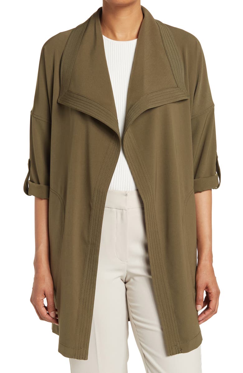 MAX STUDIO Drape Collared Jacket | Nordstromrack