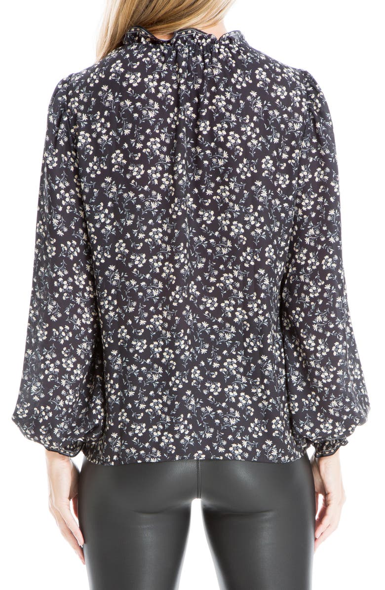 MAX STUDIO Long Sleeve Crepe Top | Nordstromrack