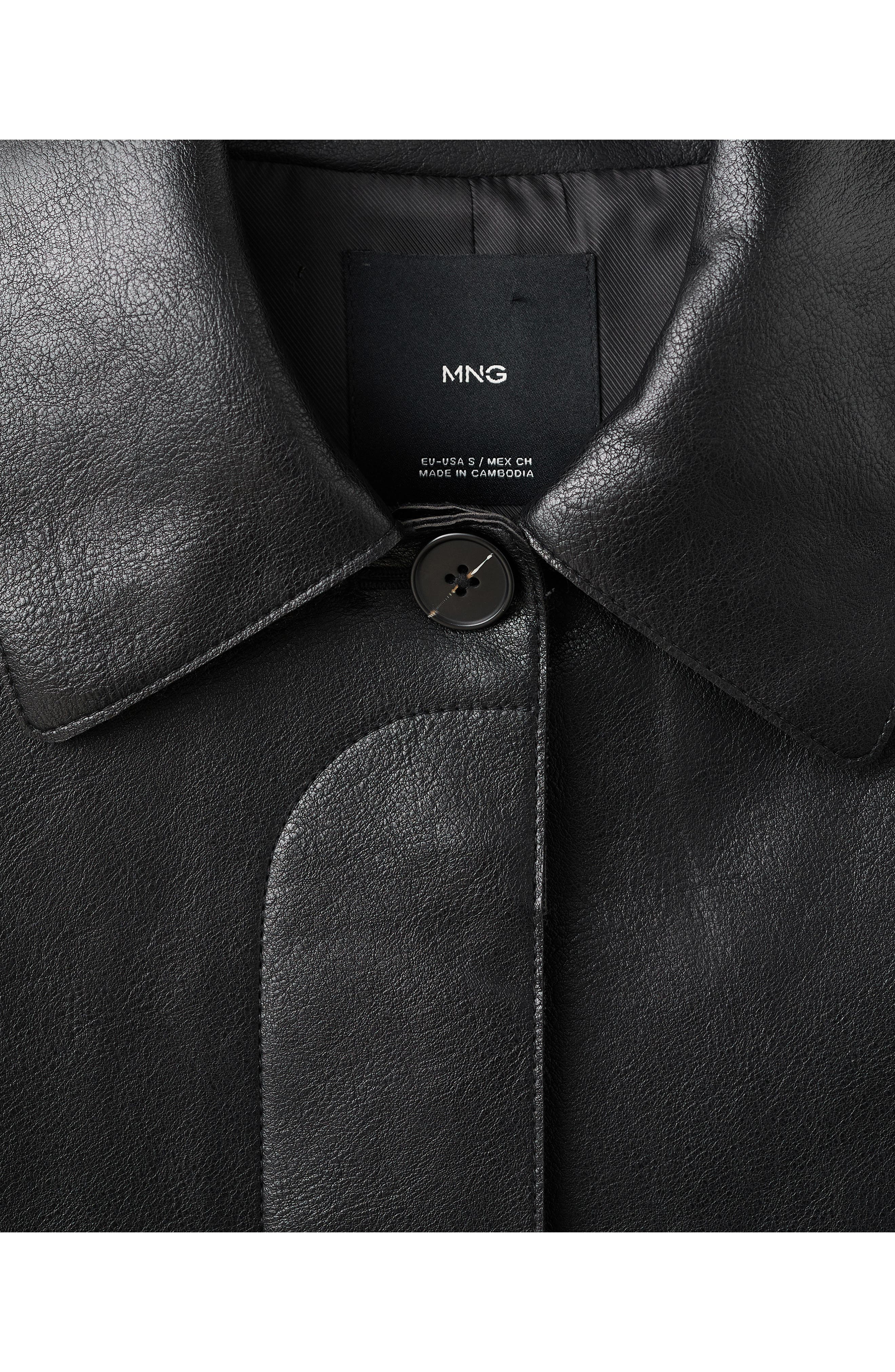 MANGO Sabina Faux Leather Jacket | Nordstrom
