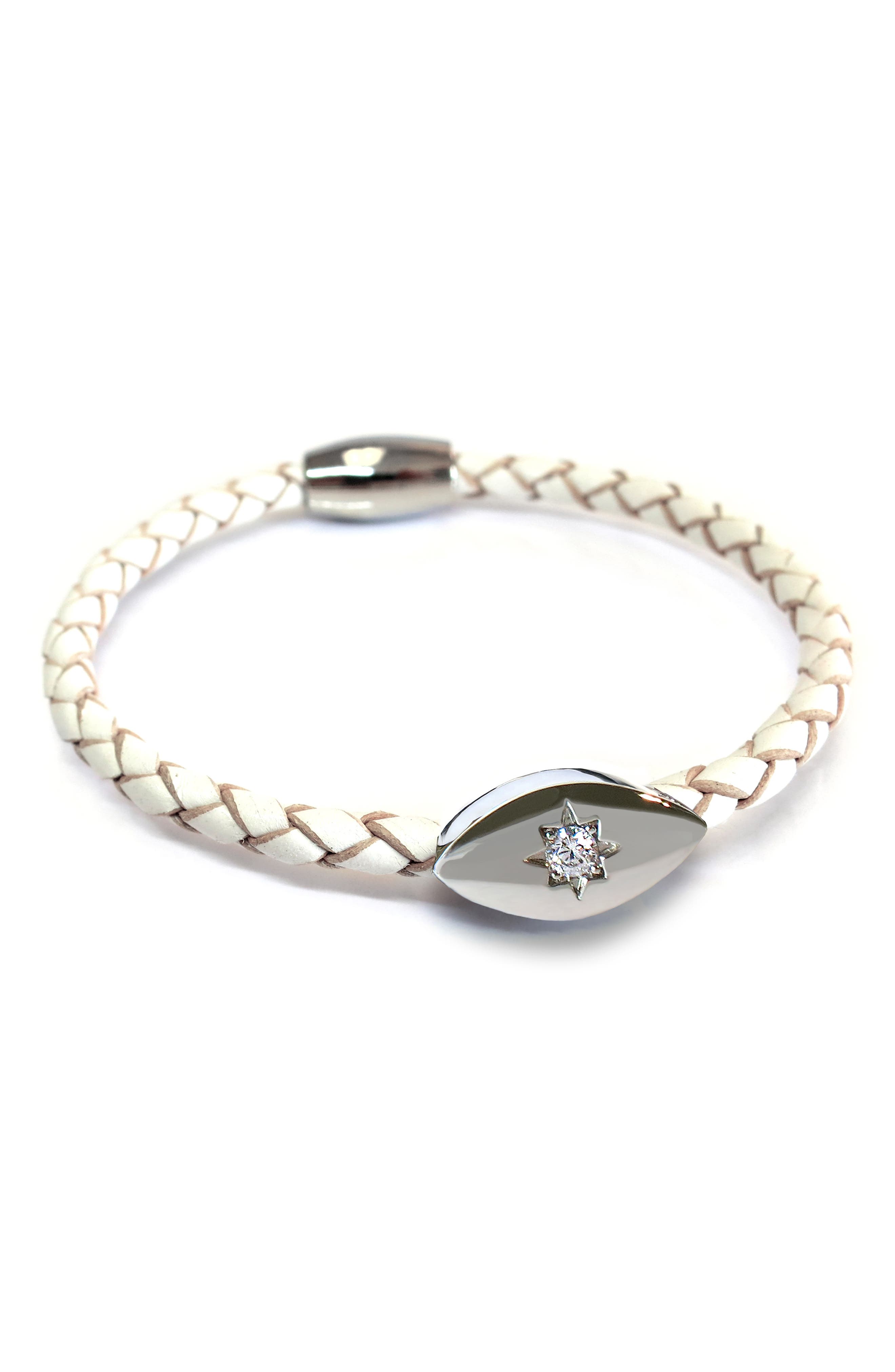 Liza Schwartz Sterling Silver Evil Eye Starlight Premium Leather ...