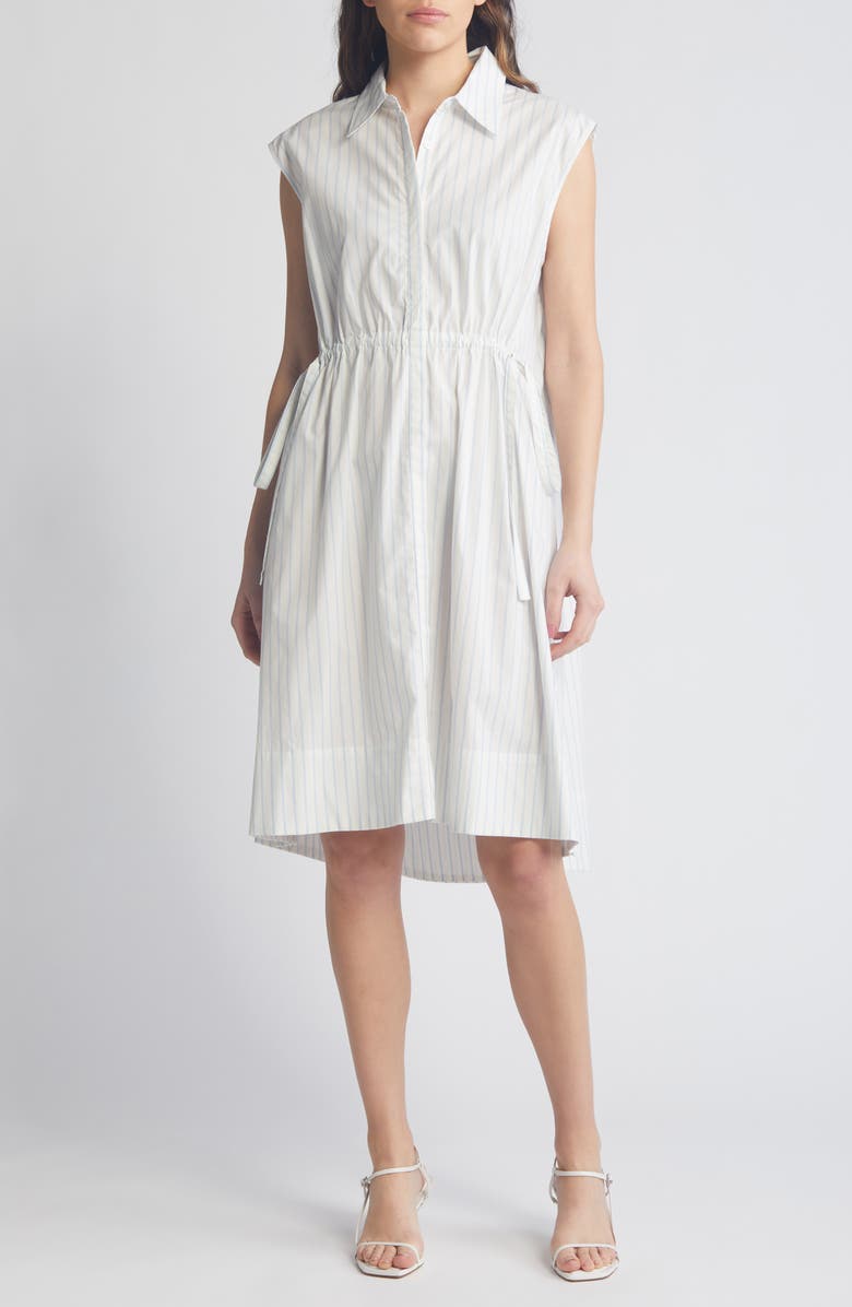 French Connection Rhodes Stripe Cotton Poplin Shirtdress | Nordstromrack