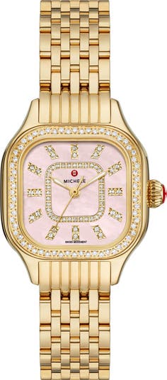 MICHELE Meggie Diamond Dial Bracelet Watch, 29mm | Nordstrom