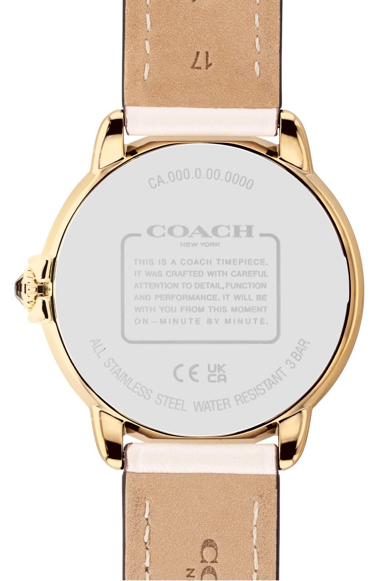 COACH Arden Leather Strap Watch, 36mm | Nordstrom