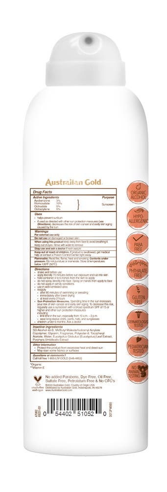 Australian Gold Botanical Sunscreen Natural Spray SPF 50 | Nordstrom