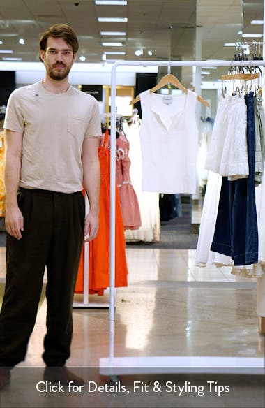 Reformation Rylie Notched Rib Sweater Tank | Nordstrom