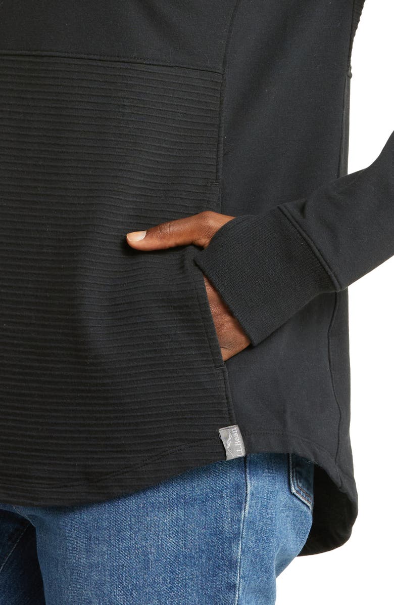 L.L.Bean Cozy Mixed Knit Mock Neck Sweatshirt | Nordstromrack