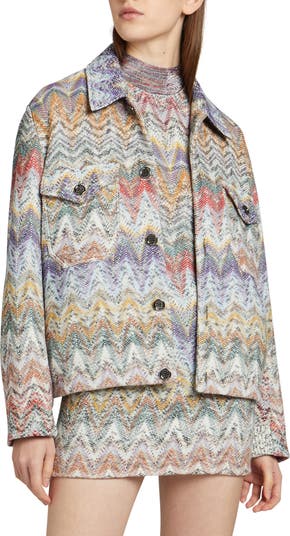 Missoni Chevron Stripe Wool Blend Jacket | Nordstrom