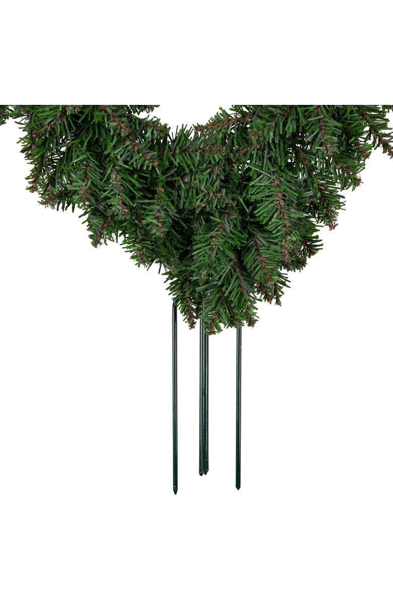Northlight Artificial Pine Heart Shaped Wreath with Ground Stakes - 25 ...