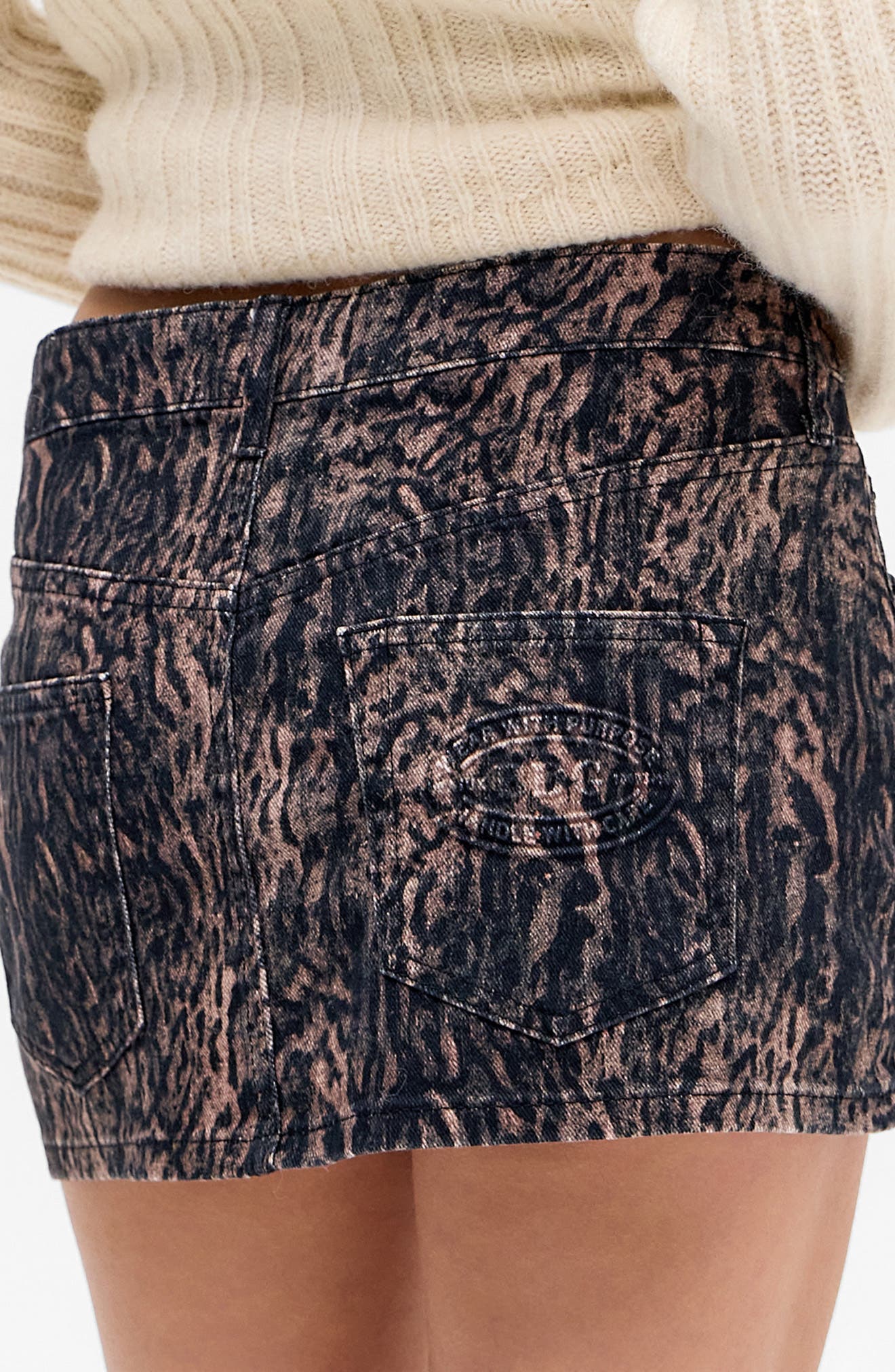 Leopard Print Ultra Miniskirt (Women) | Nordstromrack