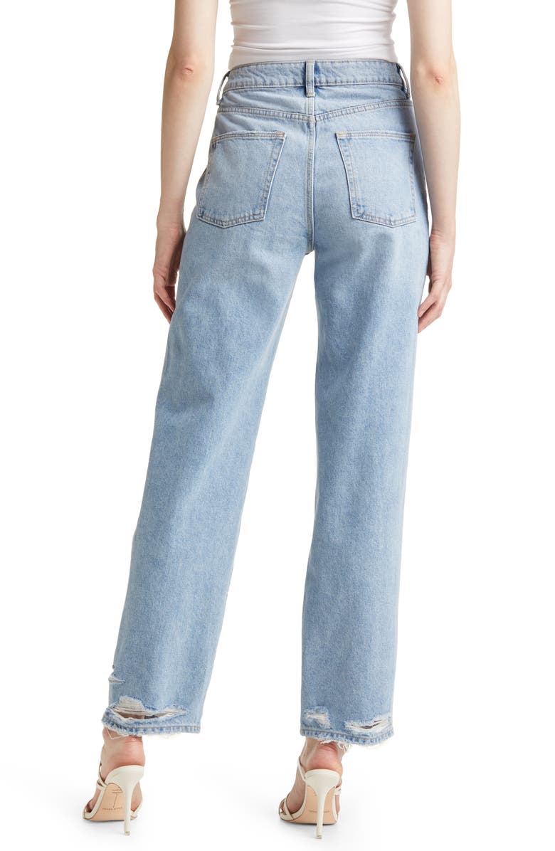 Lovers + Friends Ryan Ripped High Waist Straight Leg Jeans | Nordstromrack