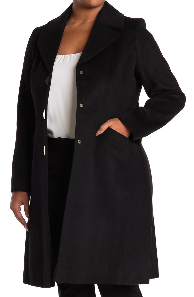 Via Spiga Wool Half Moon Button Jacket | Nordstromrack