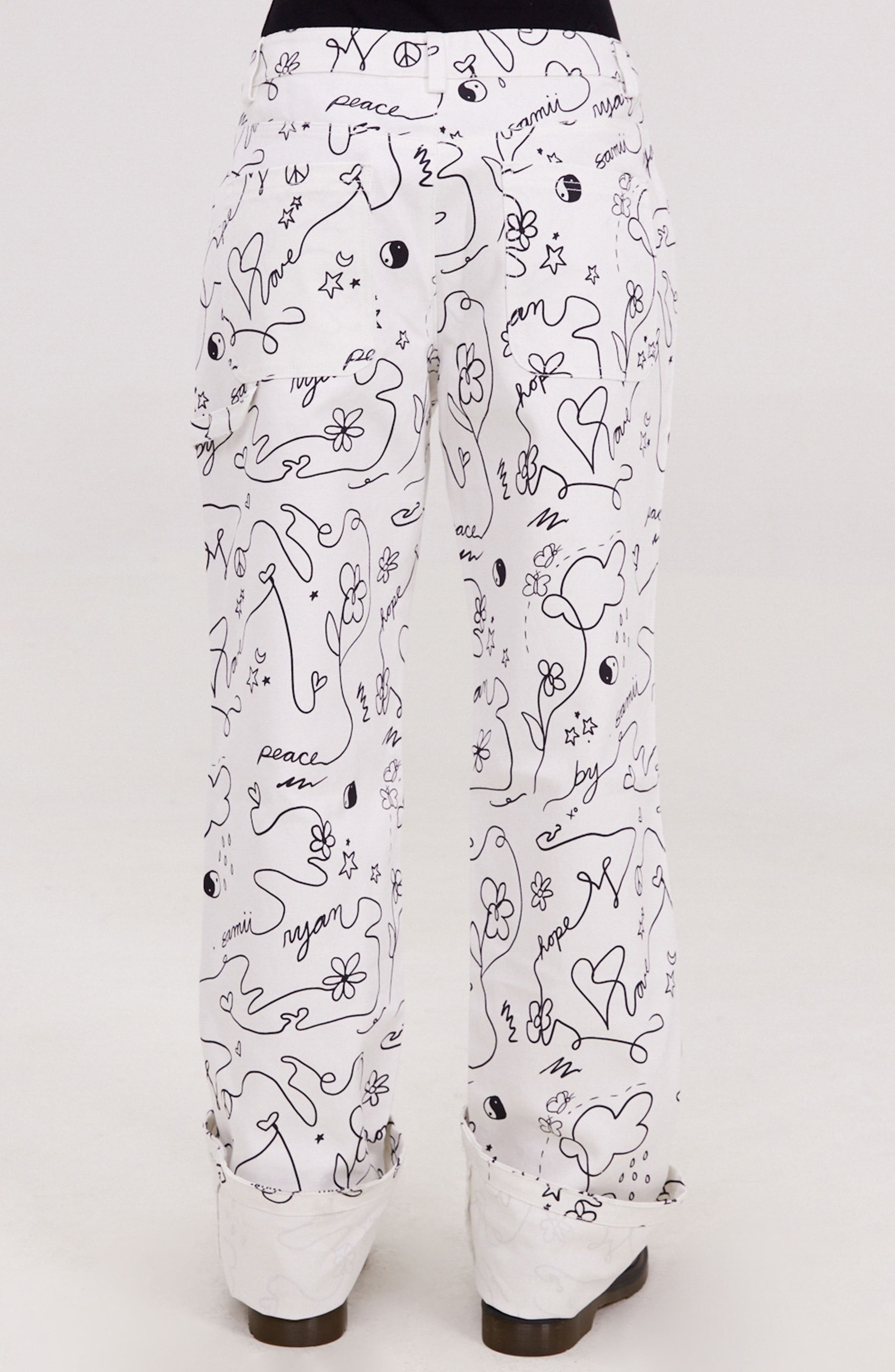 Samii Ryan Scribble Carpenter Pants | Nordstromrack